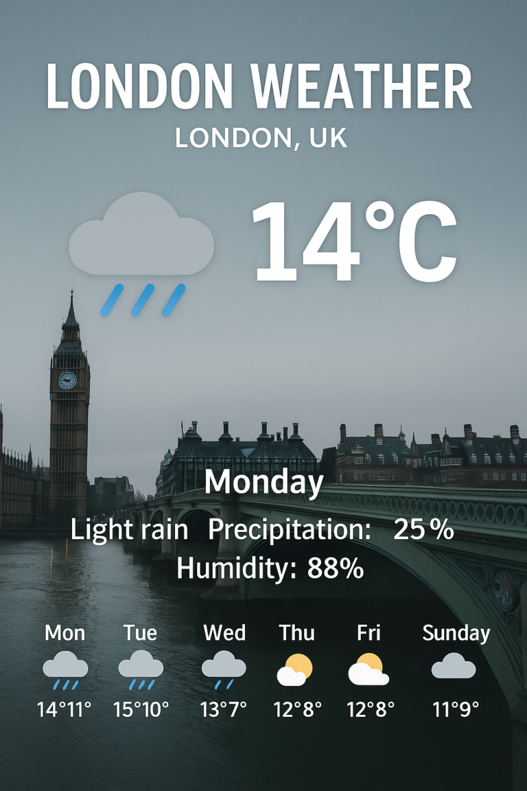 London Weather Forecast Today | Weekly Update - TRP News TV
